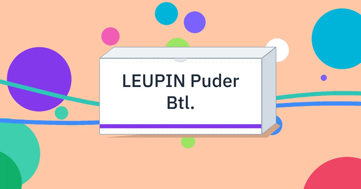 Symbolbild: Packung mit der Aufschrift LEUPIN Puder Btl. (PZN 03088461) – Verfügbarkeit und Bezug in Apotheken in Frankfurt am Main