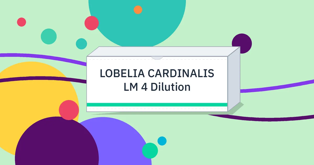 Symbolbild: Packung mit der Aufschrift LOBELIA CARDINALIS LM 4 Dilution (PZN 13532810) – Verfügbarkeit und Bezug in Apotheken in Frankfurt am Main