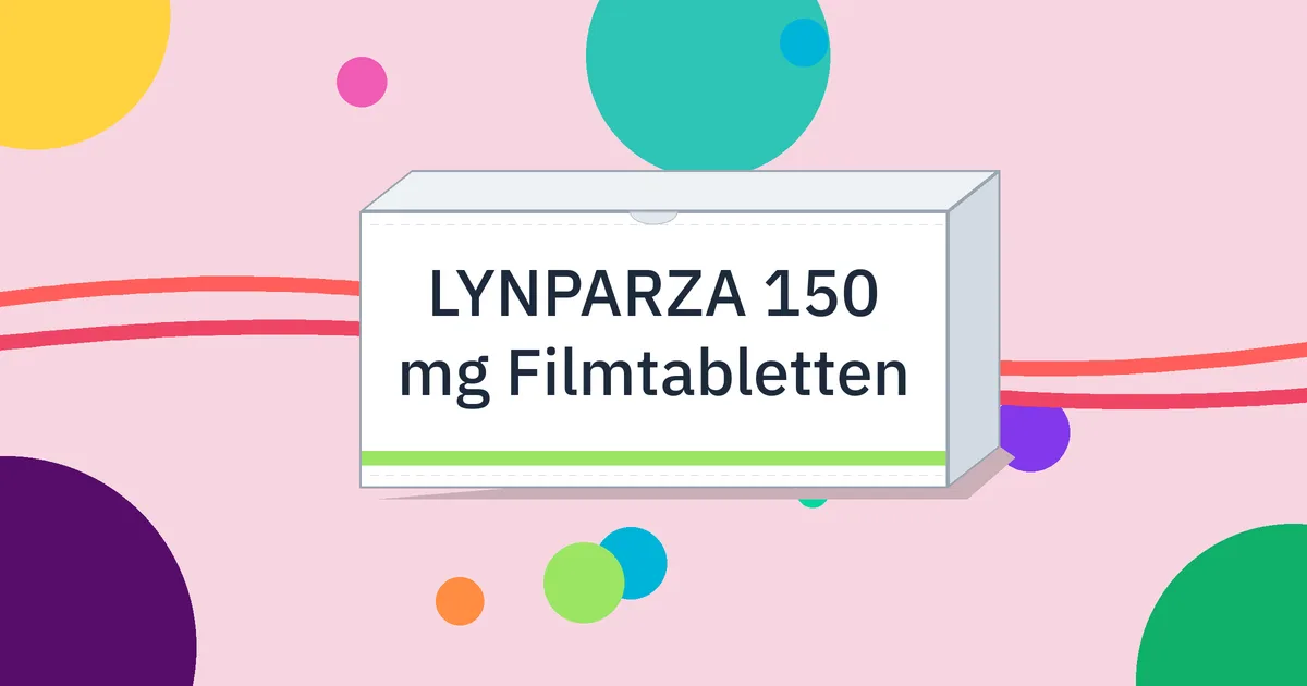Symbolbild: Packung mit der Aufschrift LYNPARZA 150 mg Filmtabletten (PZN 13704317) – Verfügbarkeit und Bezug in Apotheken in Frankfurt am Main