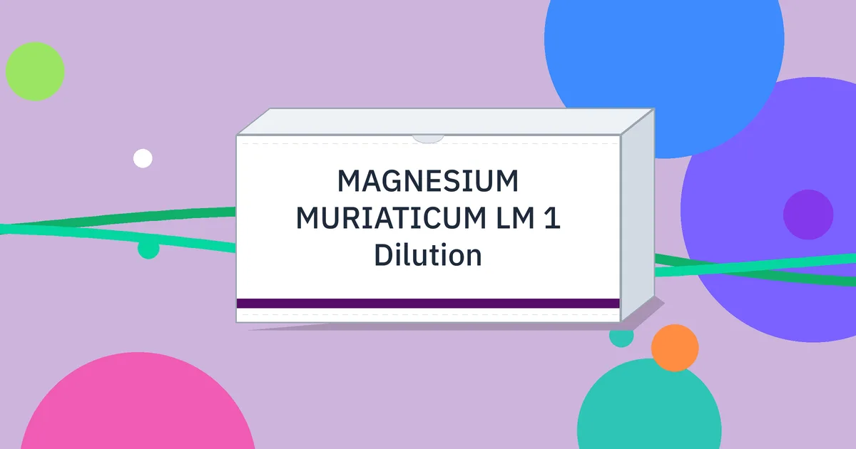 Symbolbild: Packung mit der Aufschrift MAGNESIUM MURIATICUM LM 1 Dilution (PZN 12938734) – Verfügbarkeit und Bezug in Apotheken in Frankfurt am Main
