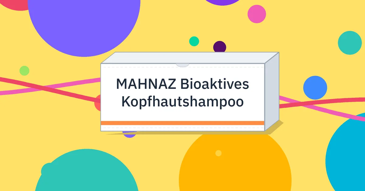 Symbolbild: Packung mit der Aufschrift MAHNAZ Bioaktives Kopfhautshampoo (PZN 10326056) – Verfügbarkeit und Bezug in Apotheken in Frankfurt am Main