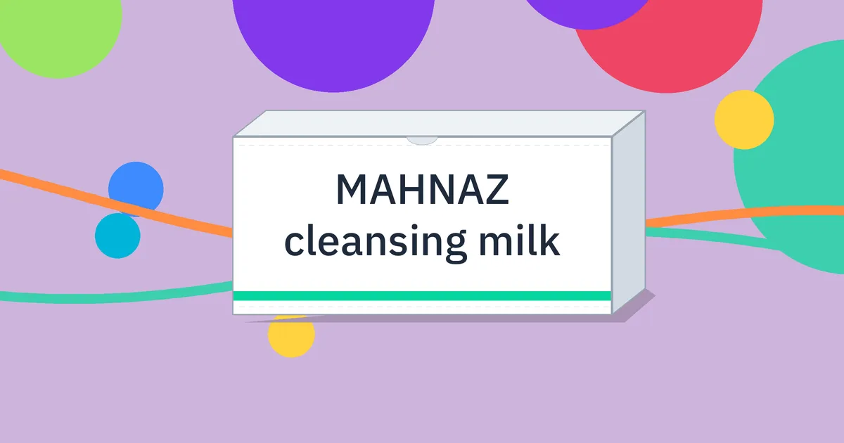 Symbolbild: Packung mit der Aufschrift MAHNAZ cleansing milk (PZN 00244096) – Verfügbarkeit und Bezug in Apotheken in Frankfurt am Main