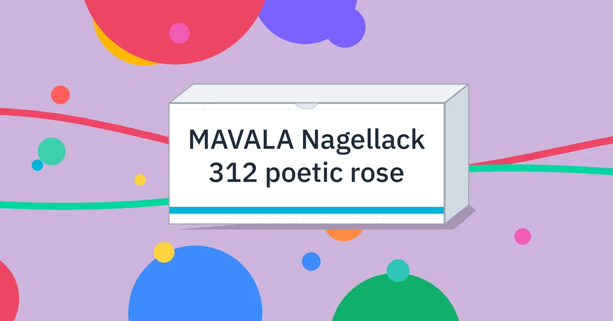 Symbolbild: Packung mit der Aufschrift MAVALA Nagellack 312 poetic rose (PZN 12407333) – Verfügbarkeit und Bezug in Apotheken in Frankfurt am Main