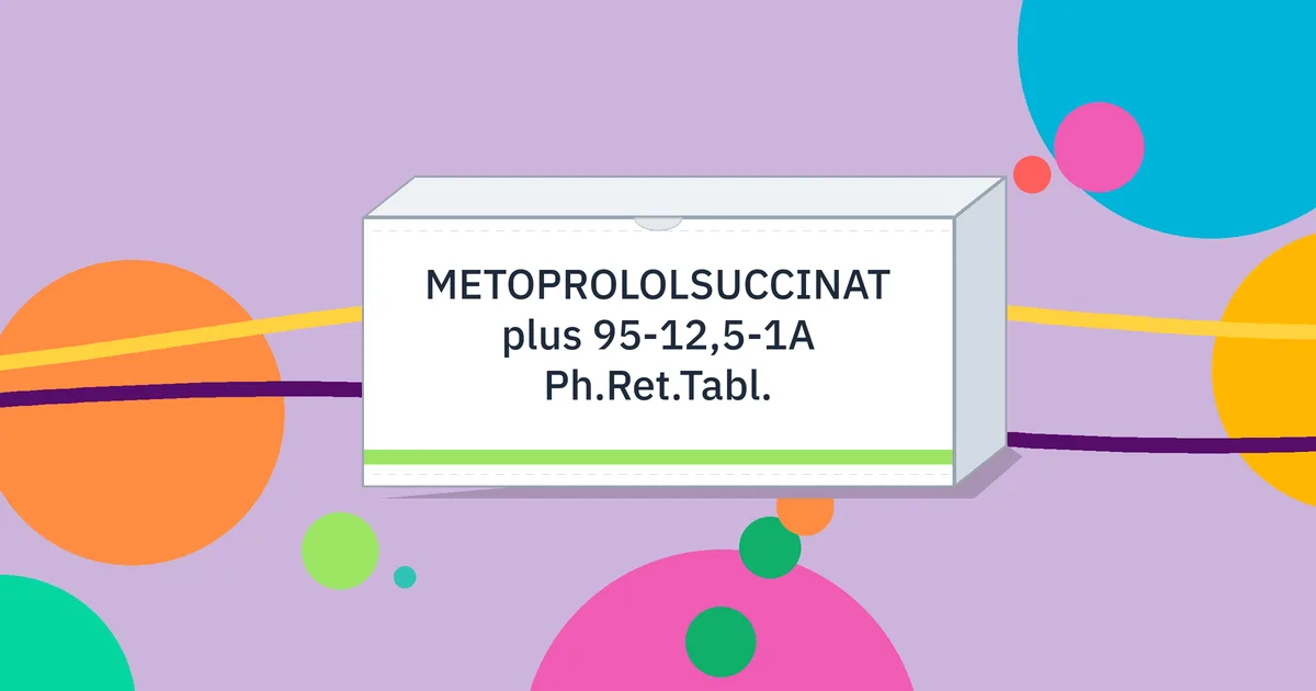 Symbolbild: Packung mit der Aufschrift METOPROLOLSUCCINAT plus 95-12,5-1A Ph.Ret.Tabl. (PZN 00846151) – Verfügbarkeit und Bezug in Apotheken in Frankfurt am Main