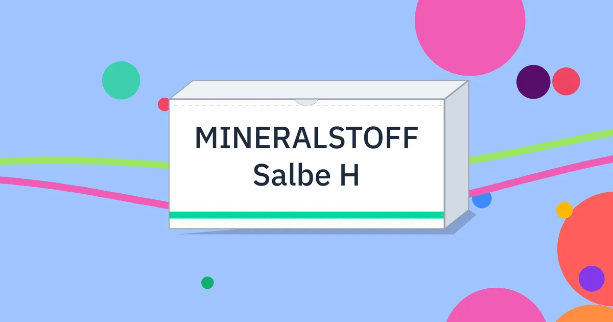 Symbolbild: Packung mit der Aufschrift MINERALSTOFF Salbe H (PZN 02735378) – Verfügbarkeit und Bezug in Apotheken in Frankfurt am Main