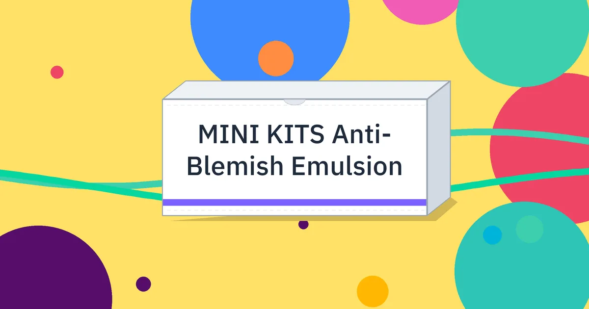 Symbolbild: Packung mit der Aufschrift MINI KITS Anti-Blemish Emulsion (PZN 19392327) – Verfügbarkeit und Bezug in Apotheken in Frankfurt am Main