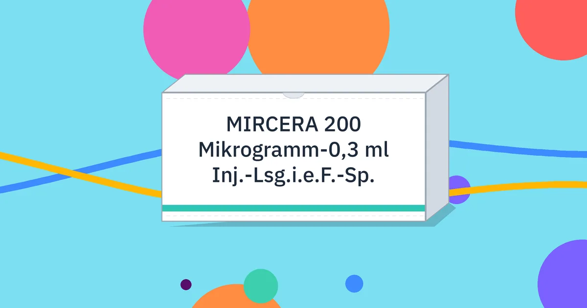 Symbolbild: Packung mit der Aufschrift MIRCERA 200 Mikrogramm-0,3 ml Inj.-Lsg.i.e.F.-Sp. (PZN 11536577) – Verfügbarkeit und Bezug in Apotheken in Frankfurt am Main