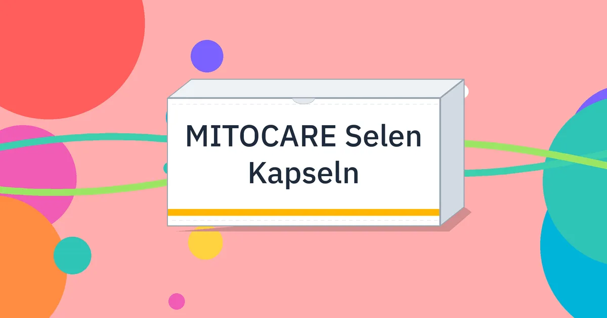 Symbolbild: Packung mit der Aufschrift MITOCARE Selen Kapseln (PZN 19842693) – Verfügbarkeit und Bezug in Apotheken in Frankfurt am Main