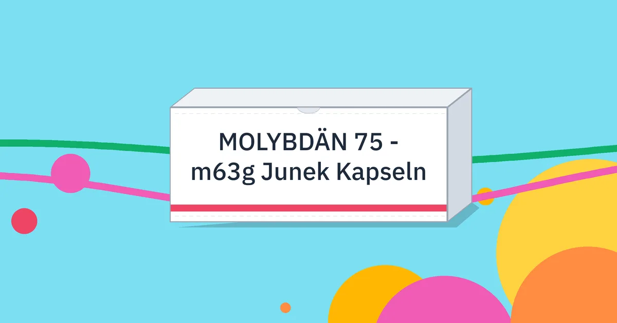 Symbolbild: Packung mit der Aufschrift MOLYBDÄN 75 -m63g Junek Kapseln (PZN 10053606) – Verfügbarkeit und Bezug in Apotheken in Frankfurt am Main