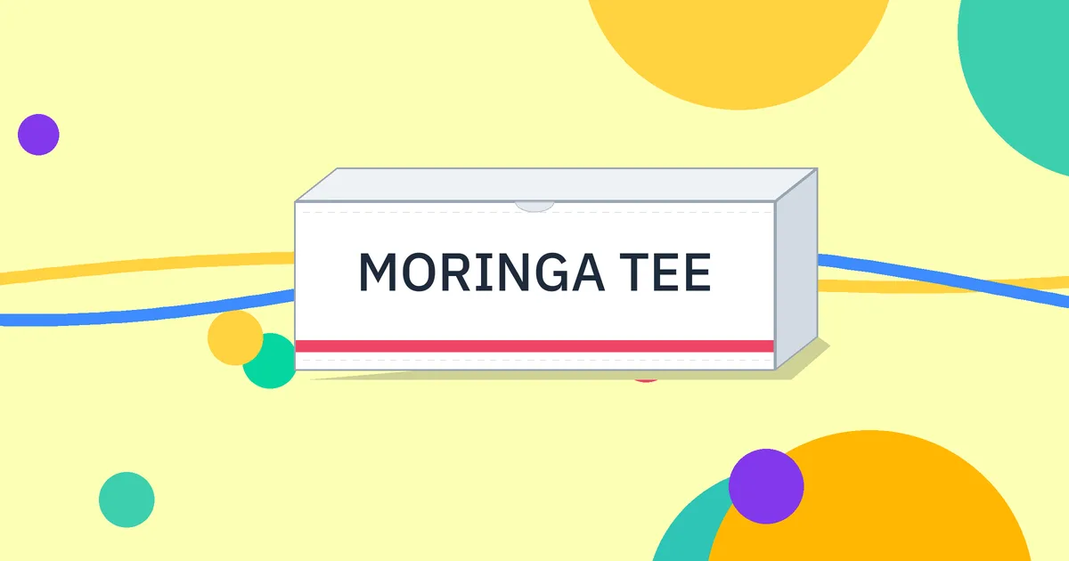 Symbolbild: Packung mit der Aufschrift MORINGA TEE (PZN 10296881) – Verfügbarkeit und Bezug in Apotheken in Frankfurt am Main