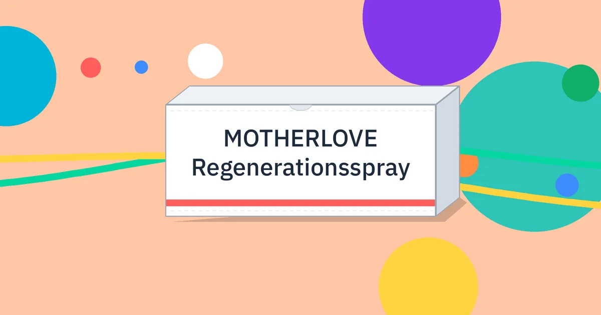 Symbolbild: Packung mit der Aufschrift MOTHERLOVE Regenerationsspray (PZN 17374087) – Verfügbarkeit und Bezug in Apotheken in Frankfurt am Main