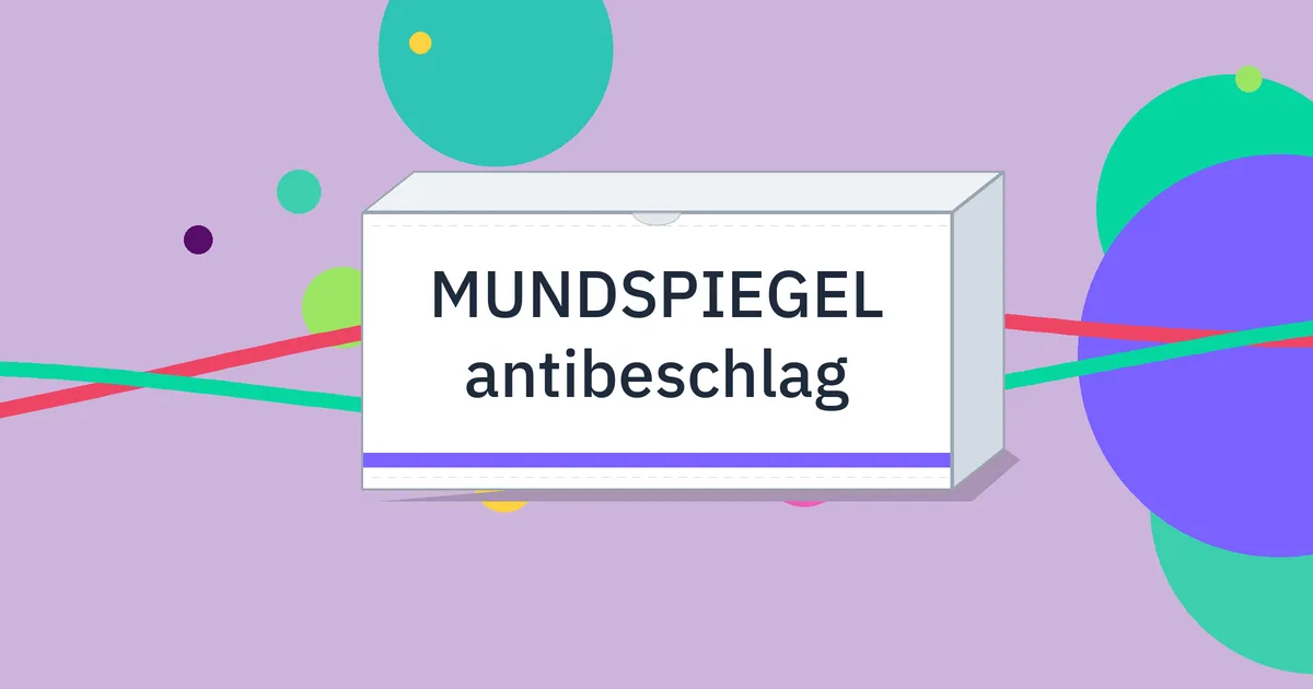 Symbolbild: Packung mit der Aufschrift MUNDSPIEGEL antibeschlag (PZN 00928972) – Verfügbarkeit und Bezug in Apotheken in Frankfurt am Main