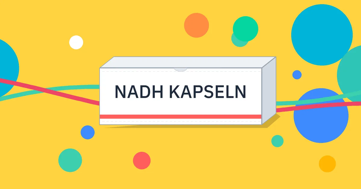 Symbolbild: Packung mit der Aufschrift NADH KAPSELN (PZN 18833947) – Verfügbarkeit und Bezug in Apotheken in Frankfurt am Main