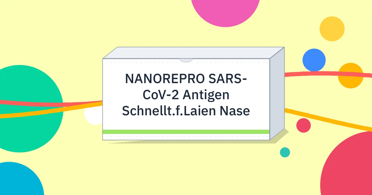 Symbolbild: Packung mit der Aufschrift NANOREPRO SARS-CoV-2 Antigen Schnellt.f.Laien Nase (PZN 18229708) – Verfügbarkeit und Bezug in Apotheken in Frankfurt am Main