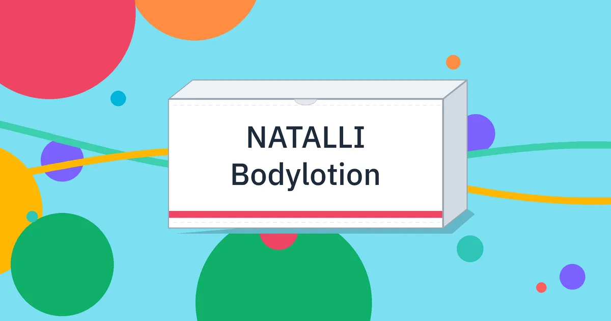 Symbolbild: Packung mit der Aufschrift NATALLI Bodylotion (PZN 15861529) – Verfügbarkeit und Bezug in Apotheken in Frankfurt am Main