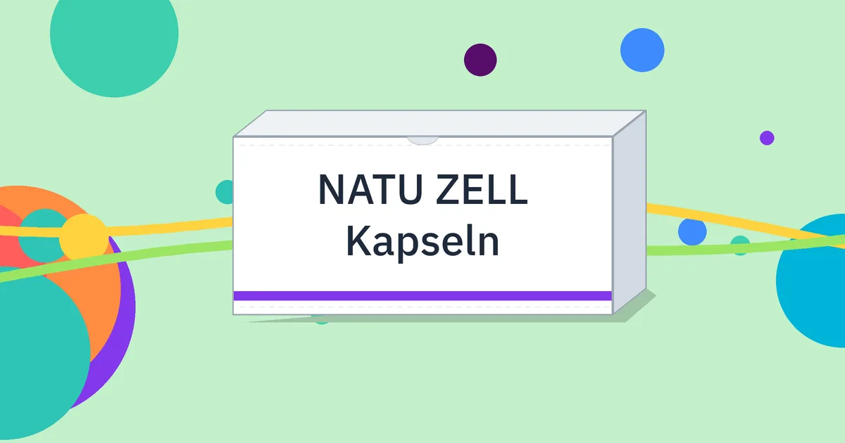 Symbolbild: Packung mit der Aufschrift NATU ZELL Kapseln (PZN 09284358) – Verfügbarkeit und Bezug in Apotheken in Frankfurt am Main