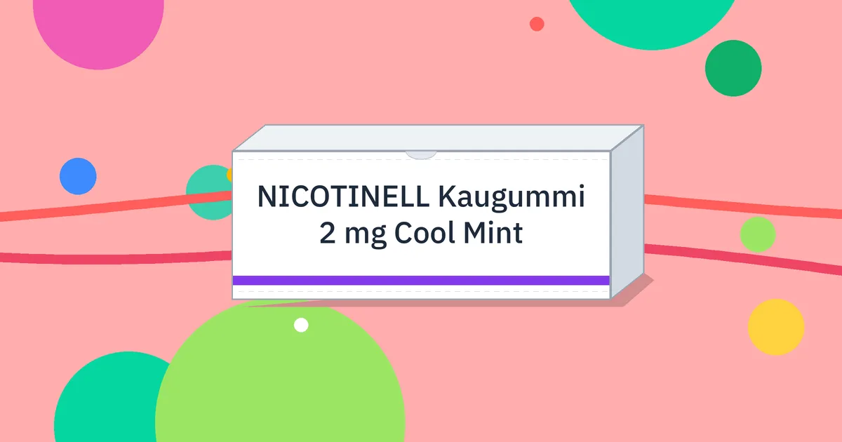 Symbolbild: Packung mit der Aufschrift NICOTINELL Kaugummi 2 mg Cool Mint (PZN 20204437) – Verfügbarkeit und Bezug in Apotheken in Frankfurt am Main