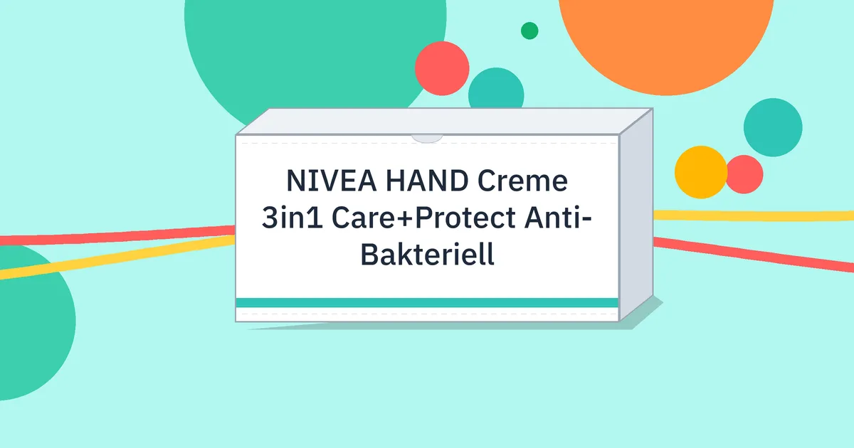 Symbolbild: Packung mit der Aufschrift NIVEA HAND Creme 3in1 Care+Protect Anti-Bakteriell (PZN 17625655) – Verfügbarkeit und Bezug in Apotheken in Frankfurt am Main