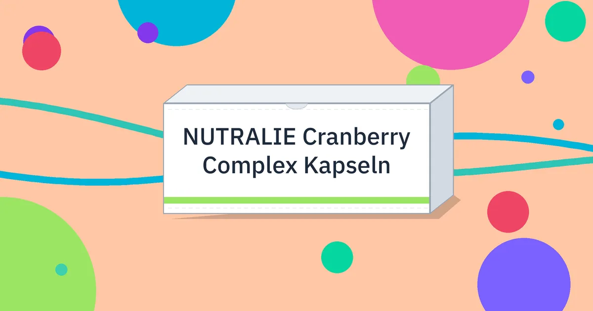 Symbolbild: Packung mit der Aufschrift NUTRALIE Cranberry Complex Kapseln (PZN 18408121) – Verfügbarkeit und Bezug in Apotheken in Frankfurt am Main