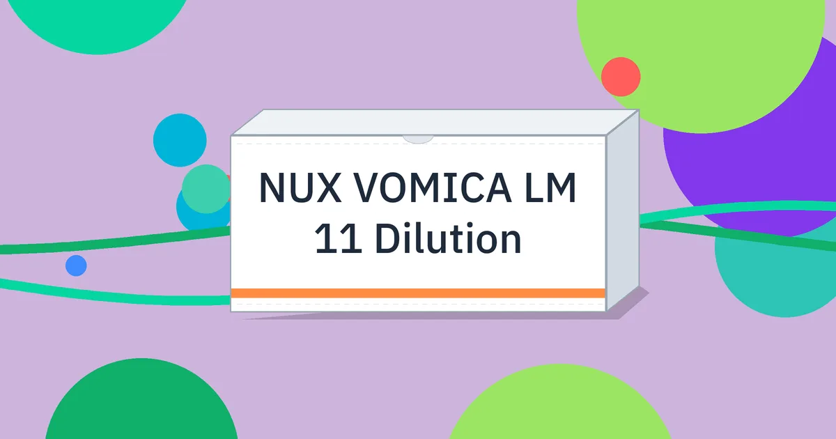 Symbolbild: Packung mit der Aufschrift NUX VOMICA LM 11 Dilution (PZN 12970399) – Verfügbarkeit und Bezug in Apotheken in Frankfurt am Main