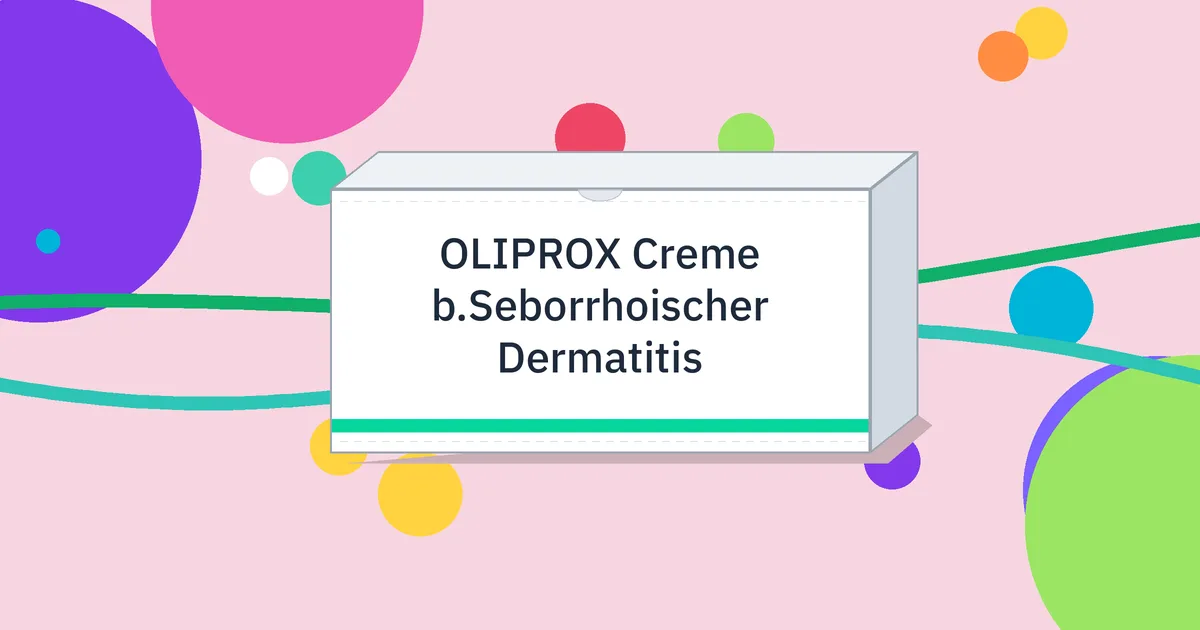Symbolbild: Packung mit der Aufschrift OLIPROX Creme b.Seborrhoischer Dermatitis (PZN 11342169) – Verfügbarkeit und Bezug in Apotheken in Frankfurt am Main