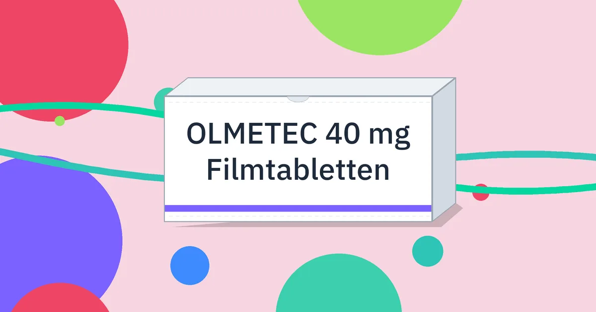 Symbolbild: Packung mit der Aufschrift OLMETEC 40 mg Filmtabletten (PZN 06574570) – Verfügbarkeit und Bezug in Apotheken in Frankfurt am Main
