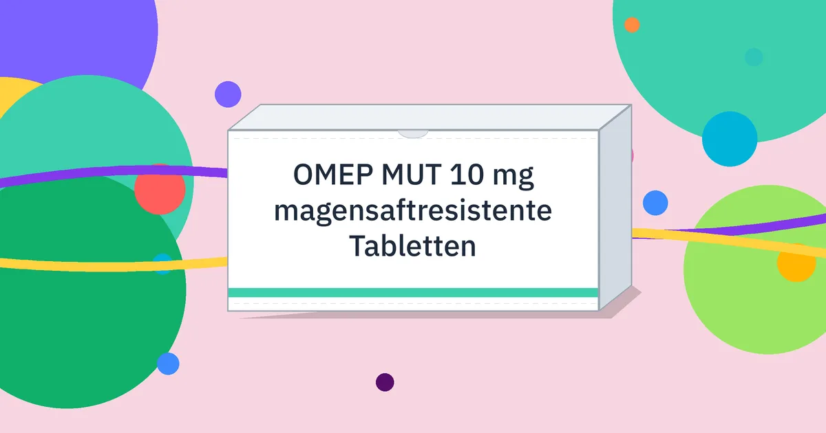 Symbolbild: Packung mit der Aufschrift OMEP MUT 10 mg magensaftresistente Tabletten (PZN 06766105) – Verfügbarkeit und Bezug in Apotheken in Frankfurt am Main