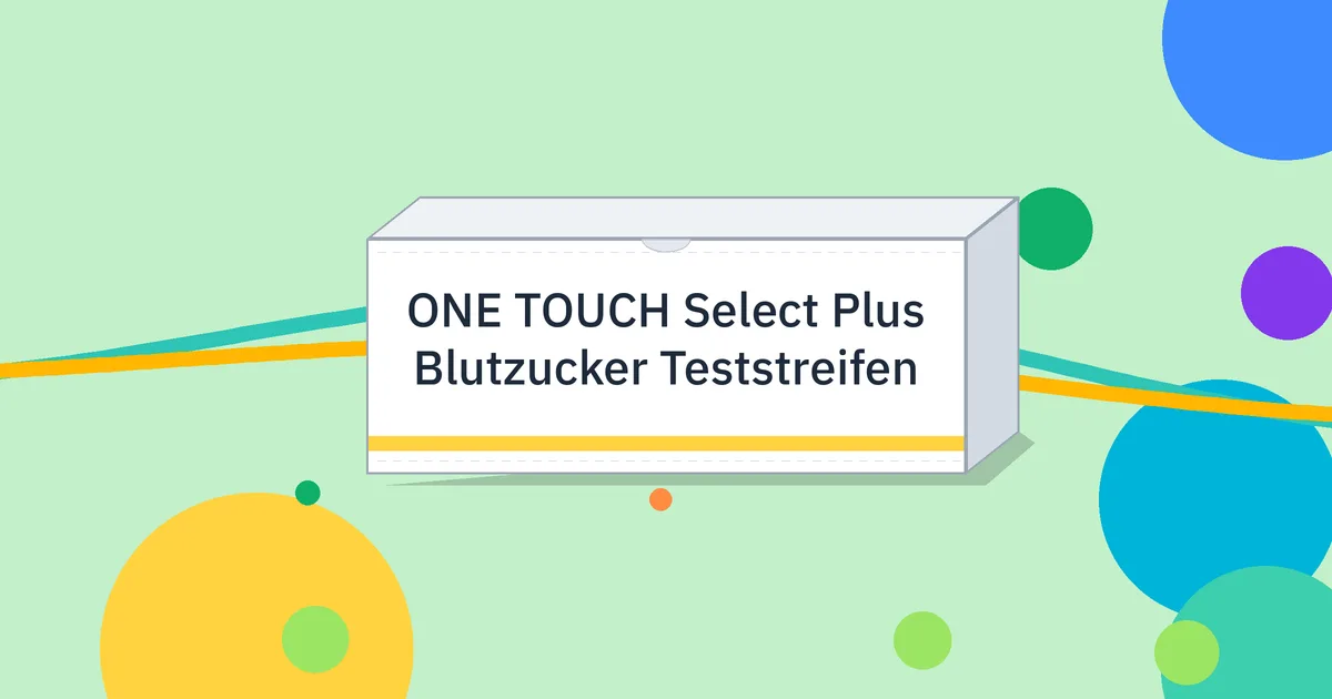 Symbolbild: Packung mit der Aufschrift ONE TOUCH Select Plus Blutzucker Teststreifen (PZN 17169743) – Verfügbarkeit und Bezug in Apotheken in Frankfurt am Main