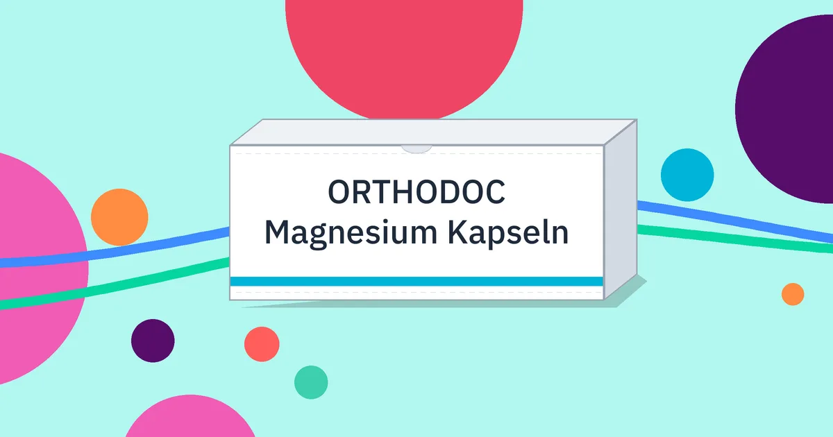Symbolbild: Packung mit der Aufschrift ORTHODOC Magnesium Kapseln (PZN 06325097) – Verfügbarkeit und Bezug in Apotheken in Frankfurt am Main