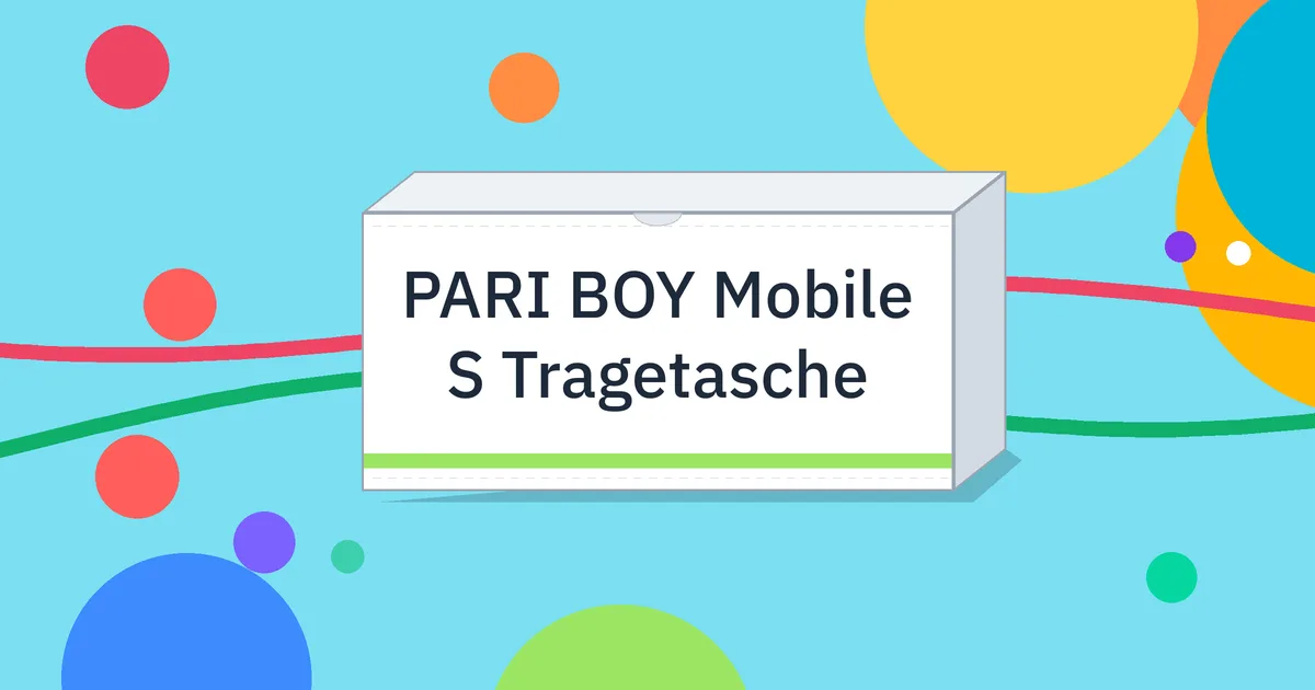 Symbolbild: Packung mit der Aufschrift PARI BOY Mobile S Tragetasche (PZN 06885301) – Verfügbarkeit und Bezug in Apotheken in Frankfurt am Main