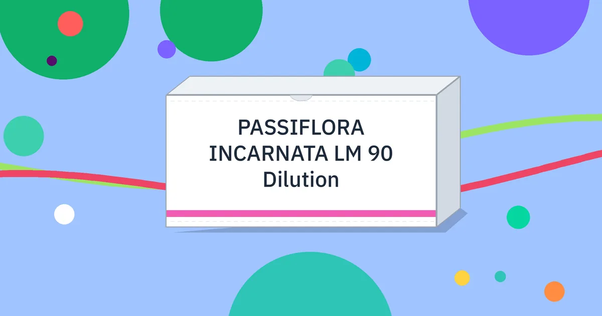 Symbolbild: Packung mit der Aufschrift PASSIFLORA INCARNATA LM 90 Dilution (PZN 12977059) – Verfügbarkeit und Bezug in Apotheken in Frankfurt am Main