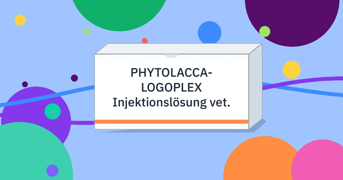 Symbolbild: Packung mit der Aufschrift PHYTOLACCA-LOGOPLEX Injektionslösung vet. (PZN 18671901) – Verfügbarkeit und Bezug in Apotheken in Frankfurt am Main