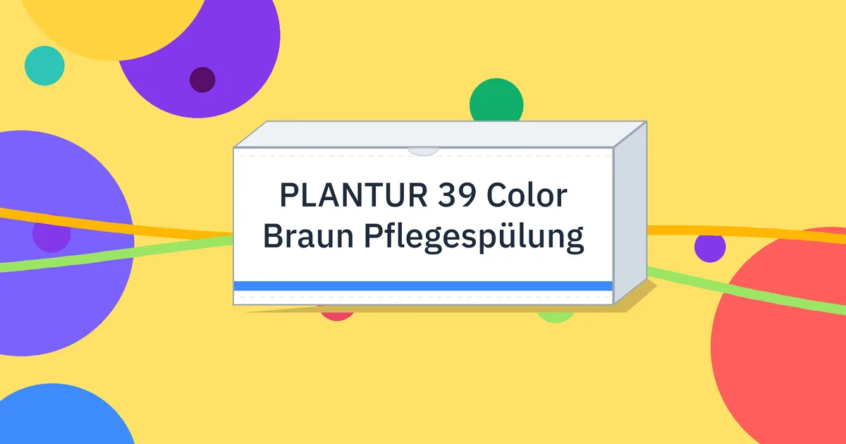 Symbolbild: Packung mit der Aufschrift PLANTUR 39 Color Braun Pflegespülung (PZN 13751972) – Verfügbarkeit und Bezug in Apotheken in Frankfurt am Main