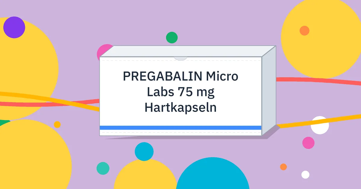 Symbolbild: Packung mit der Aufschrift PREGABALIN Micro Labs 75 mg Hartkapseln (PZN 18153603) – Verfügbarkeit und Bezug in Apotheken in Frankfurt am Main