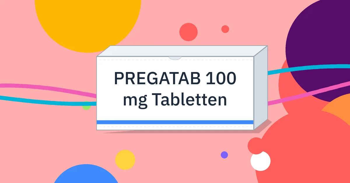 Symbolbild: Packung mit der Aufschrift PREGATAB 100 mg Tabletten (PZN 14135749) – Verfügbarkeit und Bezug in Apotheken in Frankfurt am Main