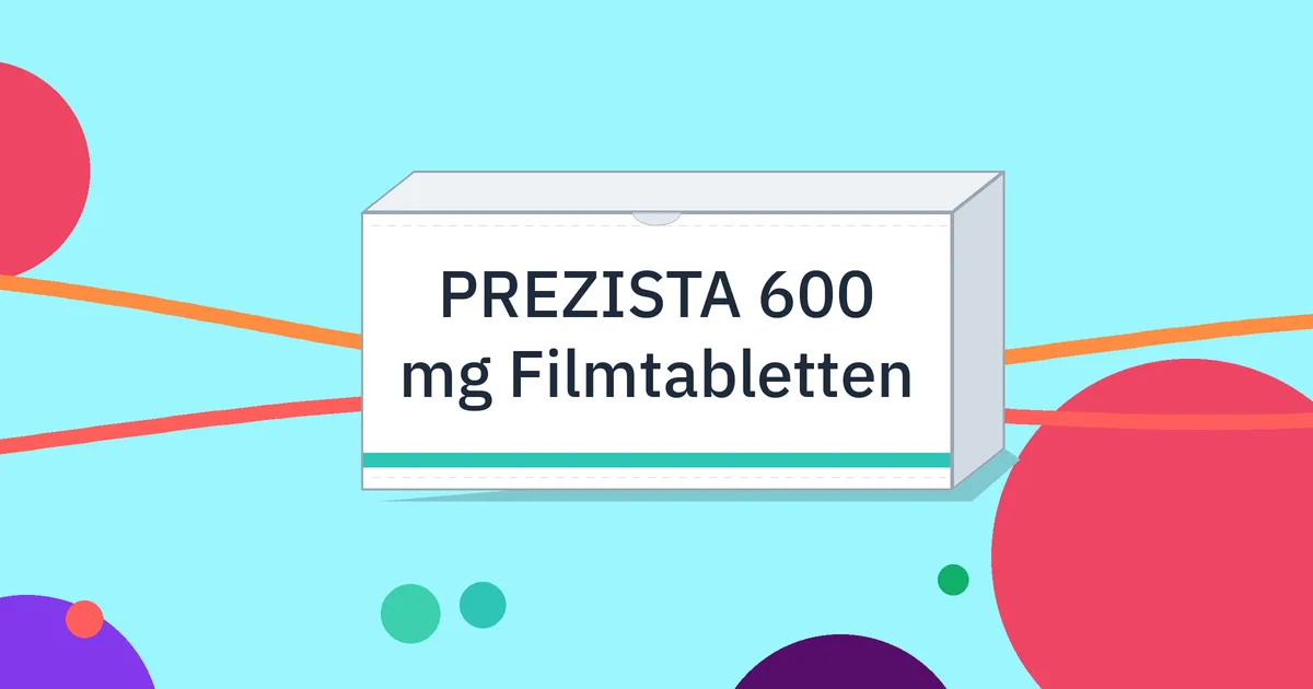 Symbolbild: Packung mit der Aufschrift PREZISTA 600 mg Filmtabletten (PZN 10039434) – Verfügbarkeit und Bezug in Apotheken in Frankfurt am Main