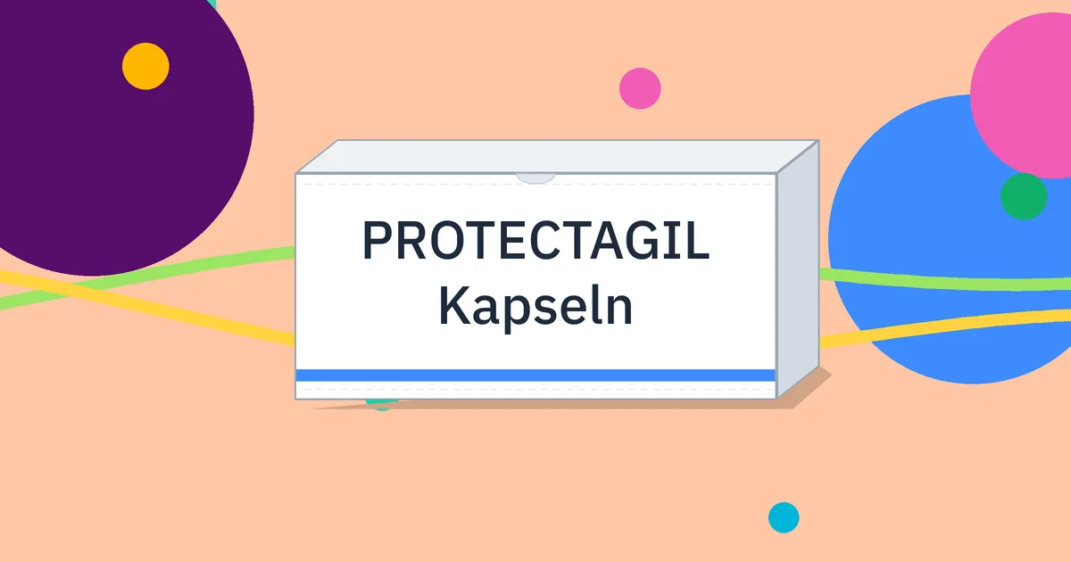 Symbolbild: Packung mit der Aufschrift PROTECTAGIL Kapseln (PZN 18196908) – Verfügbarkeit und Bezug in Apotheken in Frankfurt am Main