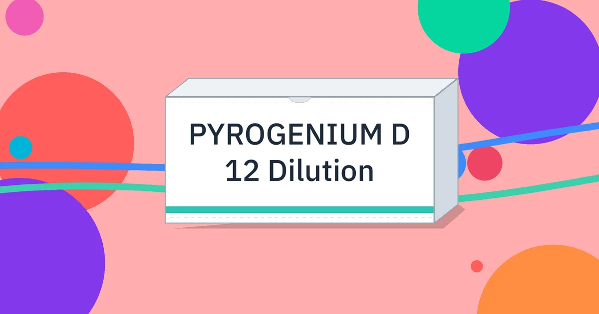 Symbolbild: Packung mit der Aufschrift PYROGENIUM D 12 Dilution (PZN 02104637) – Verfügbarkeit und Bezug in Apotheken in Frankfurt am Main