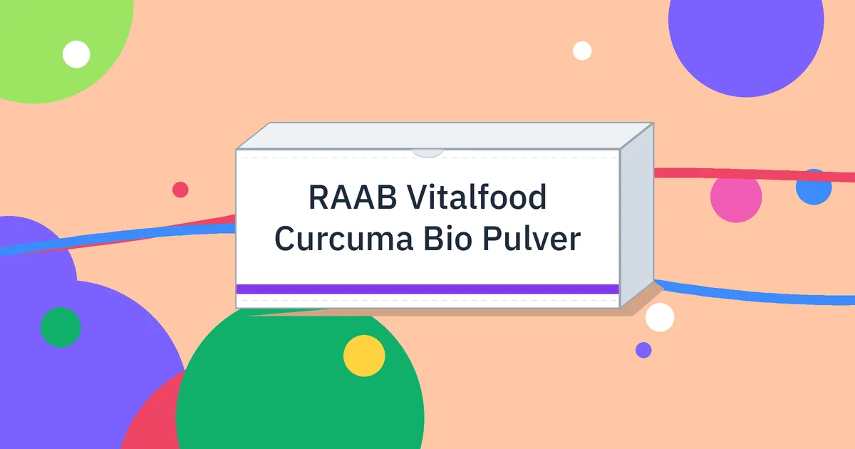 Symbolbild: Packung mit der Aufschrift RAAB Vitalfood Curcuma Bio Pulver (PZN 19304493) – Verfügbarkeit und Bezug in Apotheken in Frankfurt am Main