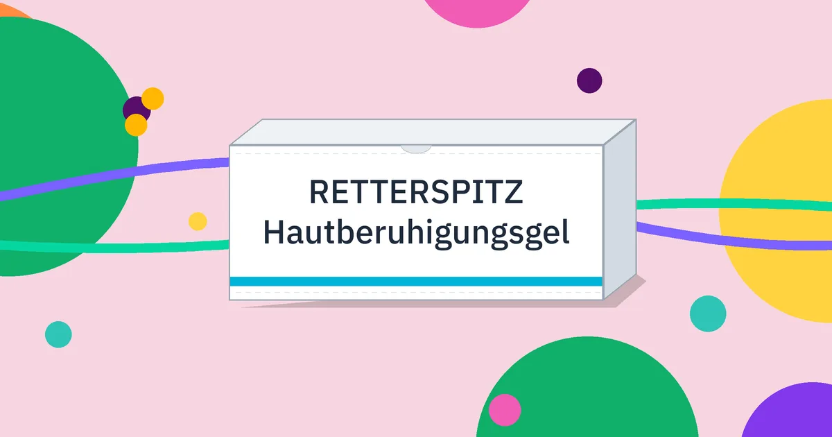 Symbolbild: Packung mit der Aufschrift RETTERSPITZ Hautberuhigungsgel (PZN 20584693) – Verfügbarkeit und Bezug in Apotheken in Frankfurt am Main