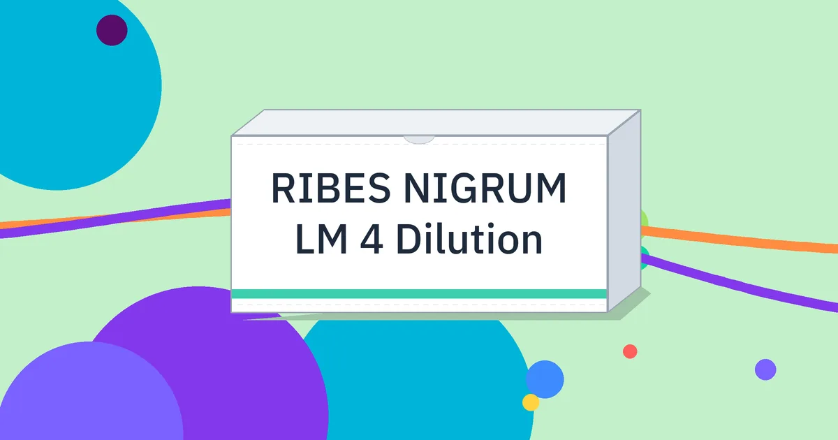 Symbolbild: Packung mit der Aufschrift RIBES NIGRUM LM 4 Dilution (PZN 13678614) – Verfügbarkeit und Bezug in Apotheken in Frankfurt am Main