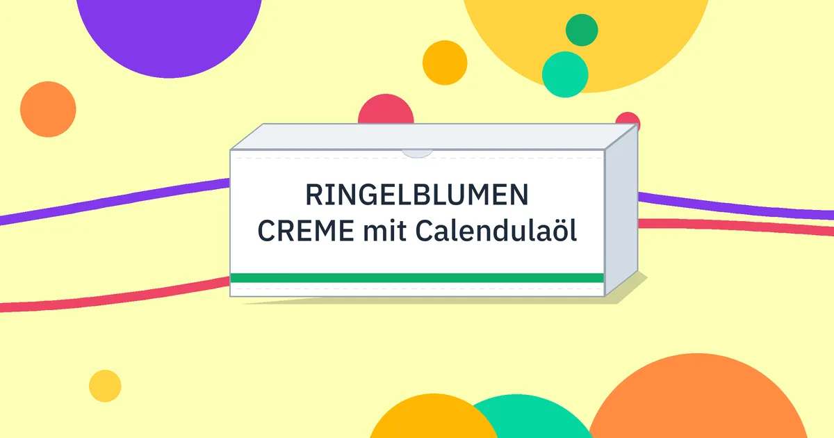Symbolbild: Packung mit der Aufschrift RINGELBLUMEN CREME mit Calendulaöl (PZN 05359591) – Verfügbarkeit und Bezug in Apotheken in Frankfurt am Main