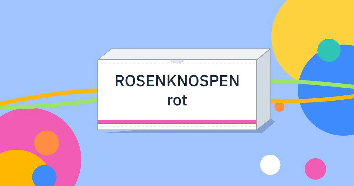Symbolbild: Packung mit der Aufschrift ROSENKNOSPEN rot (PZN 14031814) – Verfügbarkeit und Bezug in Apotheken in Frankfurt am Main