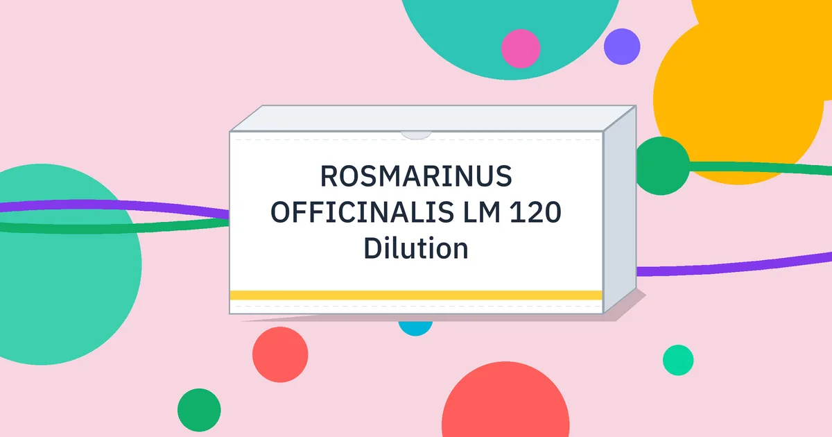 Symbolbild: Packung mit der Aufschrift ROSMARINUS OFFICINALIS LM 120 Dilution (PZN 13681355) – Verfügbarkeit und Bezug in Apotheken in Frankfurt am Main