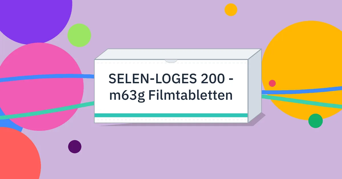 Symbolbild: Packung mit der Aufschrift SELEN-LOGES 200 -m63g Filmtabletten (PZN 17150382) – Verfügbarkeit und Bezug in Apotheken in Frankfurt am Main
