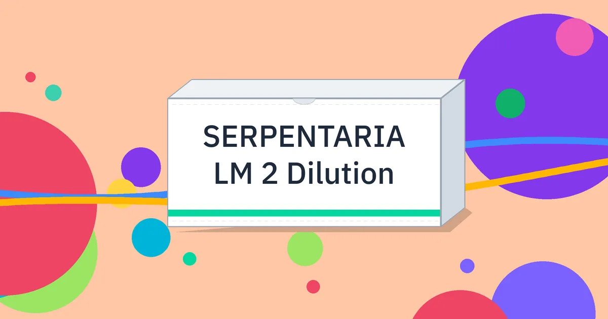Symbolbild: Packung mit der Aufschrift SERPENTARIA LM 2 Dilution (PZN 13675923) – Verfügbarkeit und Bezug in Apotheken in Frankfurt am Main