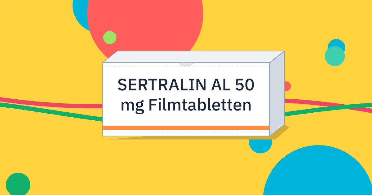 Symbolbild: Packung mit der Aufschrift SERTRALIN AL 50 mg Filmtabletten (PZN 00993739) – Verfügbarkeit und Bezug in Apotheken in Frankfurt am Main
