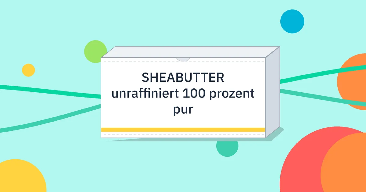 Symbolbild: Packung mit der Aufschrift SHEABUTTER unraffiniert 100 prozent pur (PZN 14249915) – Verfügbarkeit und Bezug in Apotheken in Frankfurt am Main