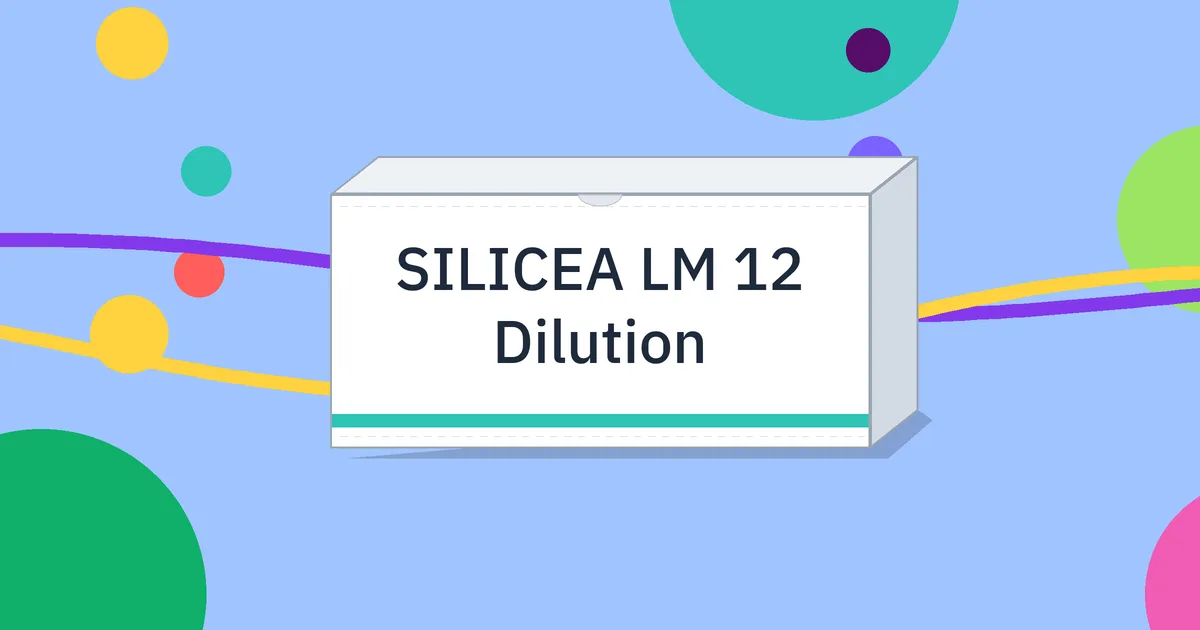 Symbolbild: Packung mit der Aufschrift SILICEA LM 12 Dilution (PZN 02603808) – Verfügbarkeit und Bezug in Apotheken in Frankfurt am Main