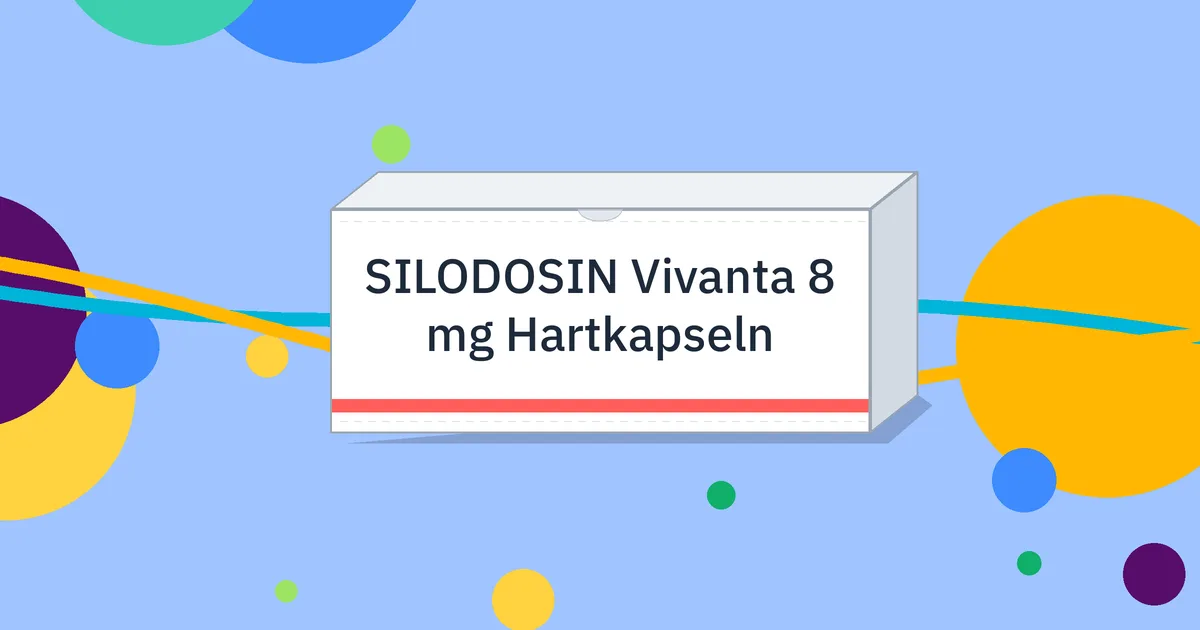 Symbolbild: Packung mit der Aufschrift SILODOSIN Vivanta 8 mg Hartkapseln (PZN 18106650) – Verfügbarkeit und Bezug in Apotheken in Frankfurt am Main